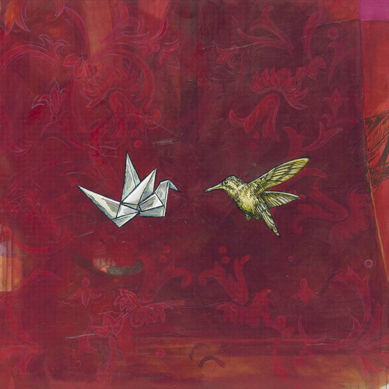 Lovebirds Painting by Jennifer Morgan | Saatchi Art