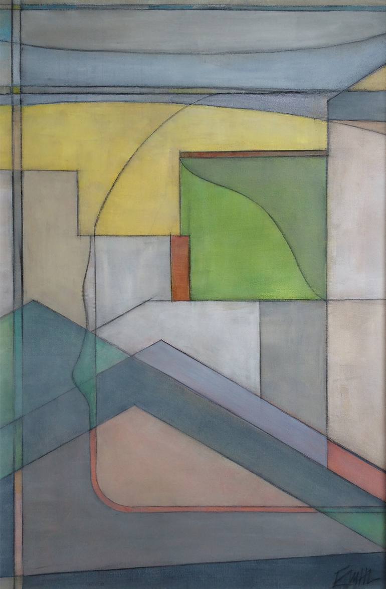 Untitled 2, Everyday Gold Series Painting by Eva Humphrey-Lahti ...