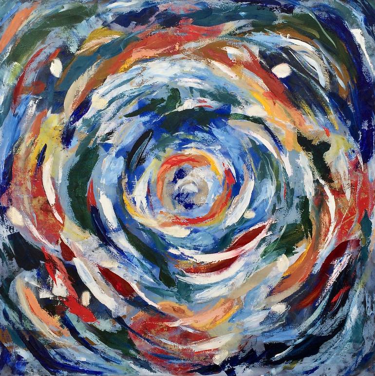 Feeding Frenzy Painting by Eva Humphrey-Lahti | Saatchi Art