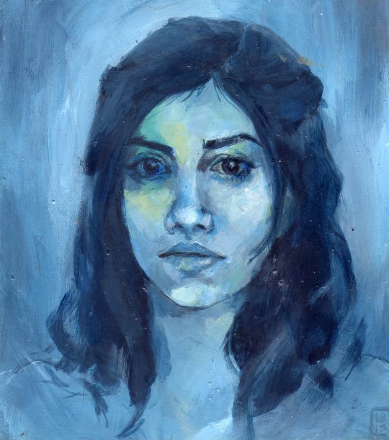 LIBERTAD (from the series Retratos Primarios) Painting by Leonardo ...