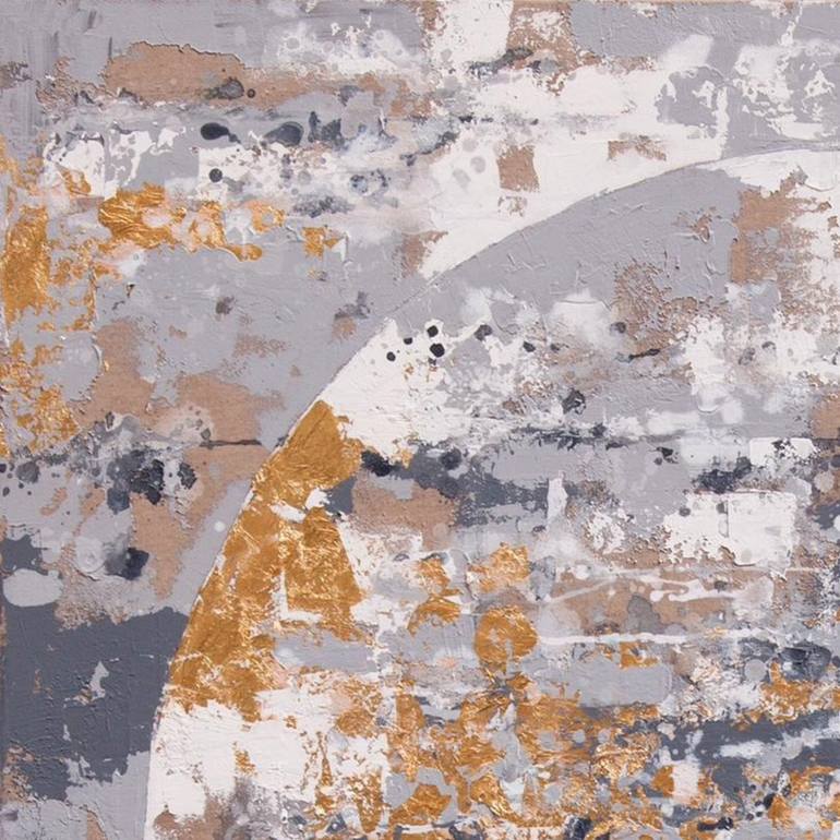 Pale Grey Meridian Painting by Chelsea Davine | Saatchi Art