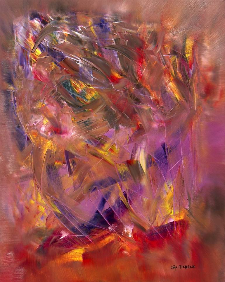 without her Painting by Johnny Gutierrez | Saatchi Art