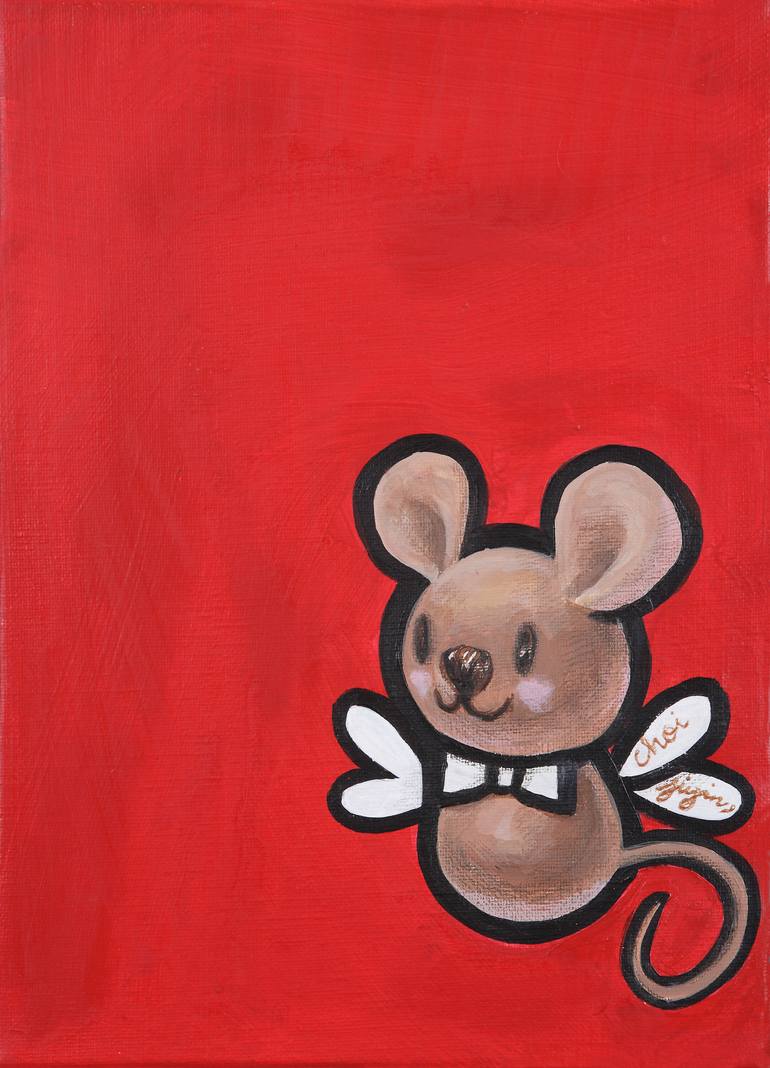 angel doll-mouse Painting by CHOI JI YIN | Saatchi Art