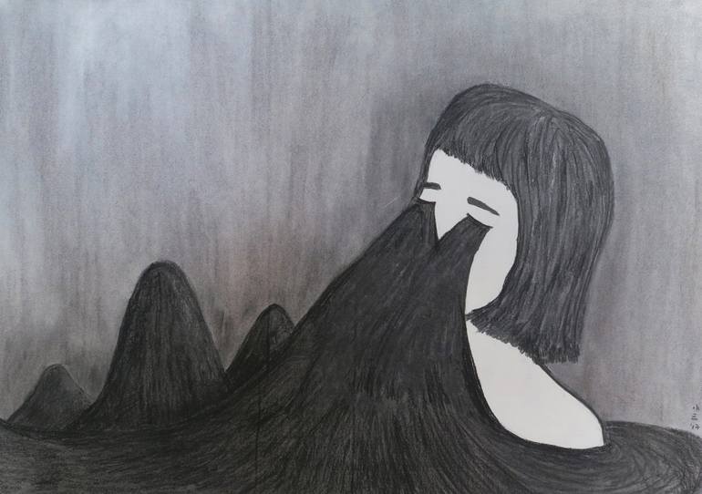 bonne nuit no.05072017 Drawing by li shan Chong | Saatchi Art