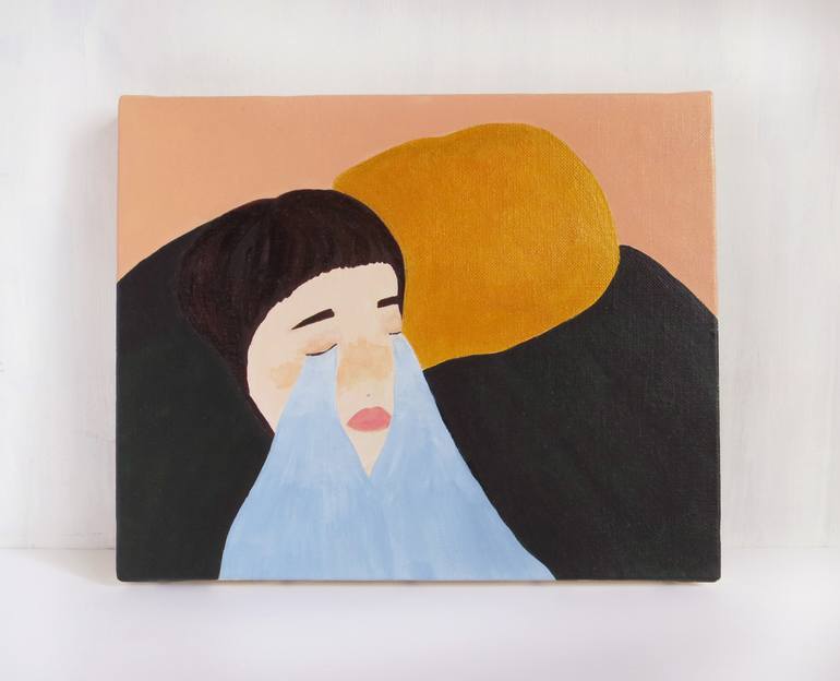 prayer and tears no.12112017 Painting by li shan Chong | Saatchi Art