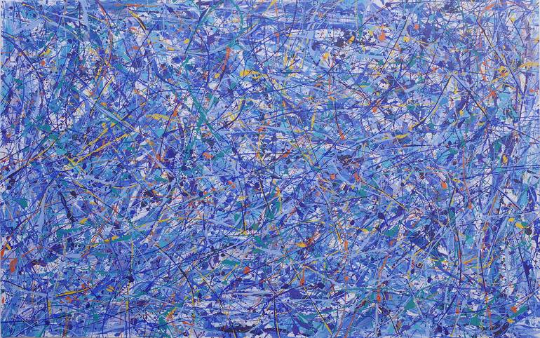 Tangled Up in Shades of Blue Painting by George William Olney | Saatchi Art