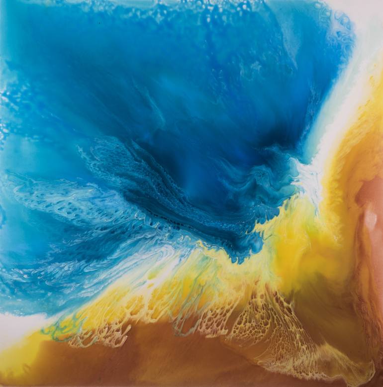 The Beach Painting by Patricia Santoso | Saatchi Art