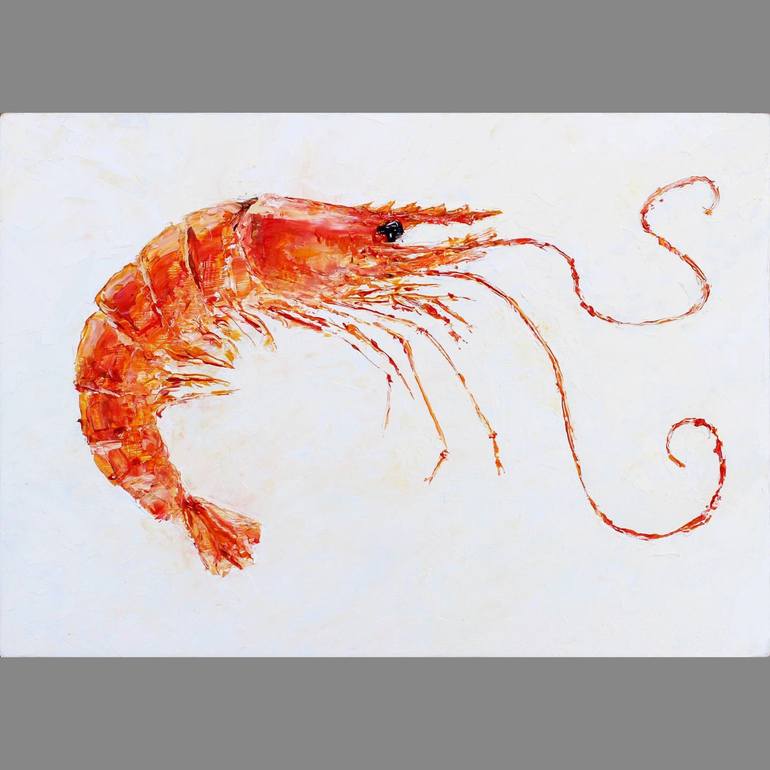 Prawn 2 Painting by Laura Gompertz | Saatchi Art