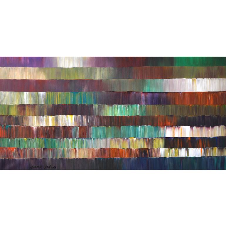 LARGE ACRYLIC ABSTRACT ORIGINAL Custom Painting 24x48x2 Thomas John ...