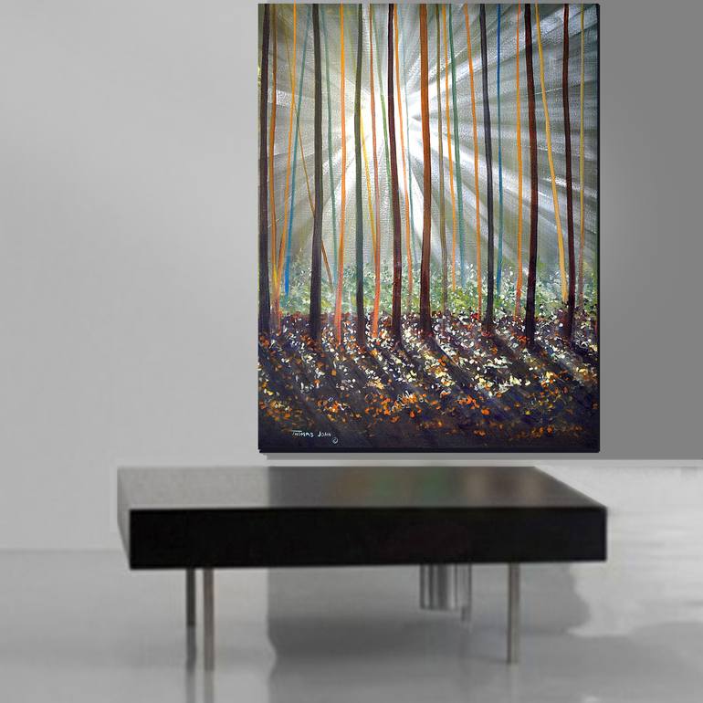 MORNING TREES Painting by Thomas J Gress Sr | Saatchi Art