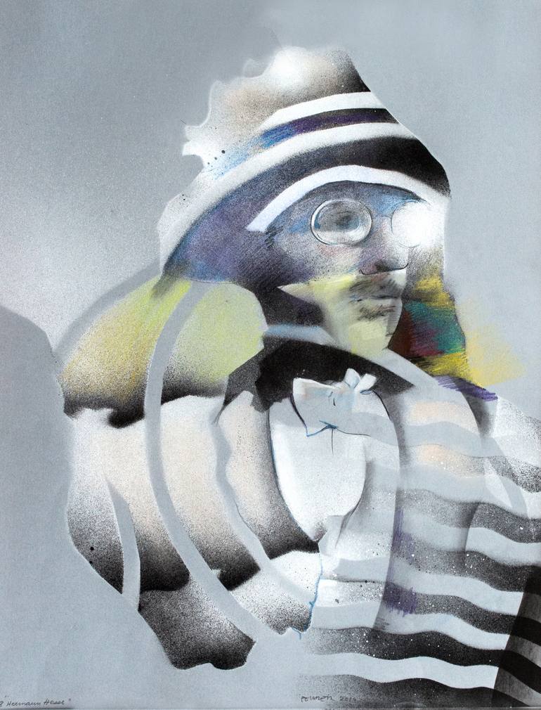 Herman Hesse 1877-1962 Collage by Enrique Ferrer | Saatchi Art