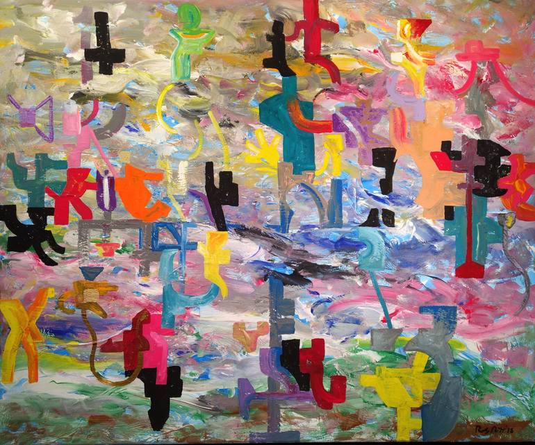 Intersection Painting by Randy Nutt | Saatchi Art