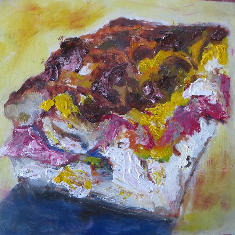 Caprese sandwich Painting by Vladimir Ginzburg | Saatchi Art