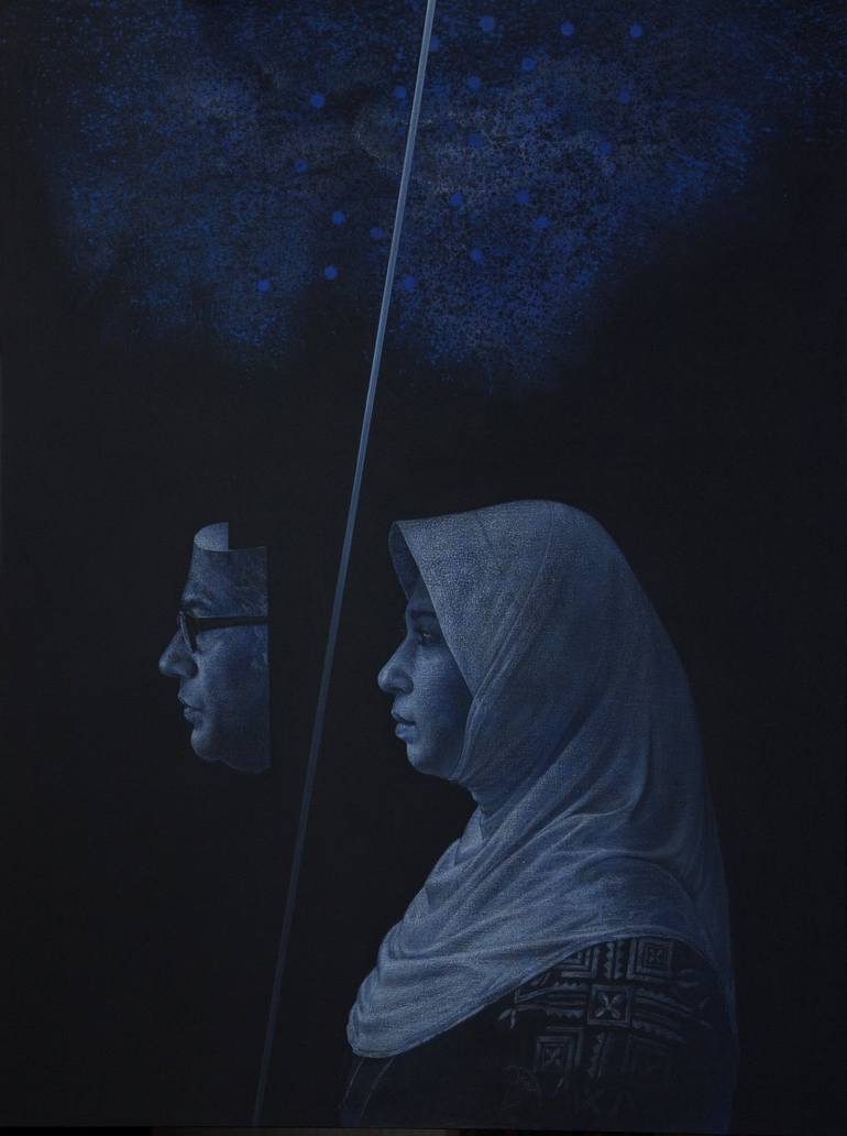 WOJOOD Painting by R M Naeem | Saatchi Art