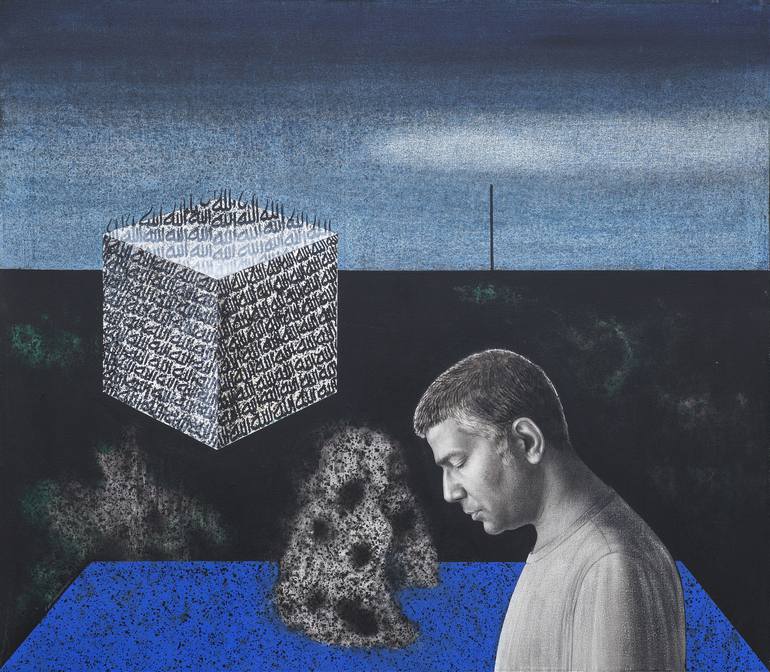 cube Painting by R M Naeem | Saatchi Art