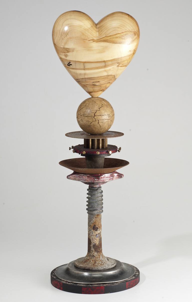 Pop Heart Totem #4 Sculpture by Hap Sakwa | Saatchi Art