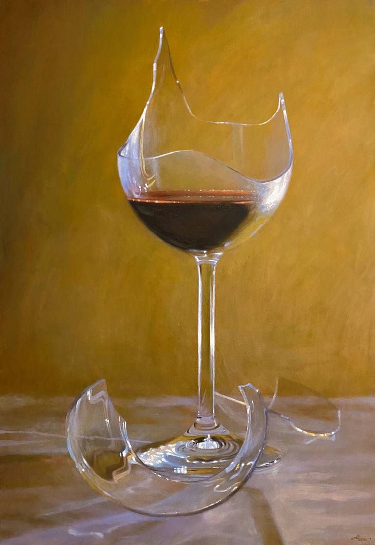 Half full Painting by Ákos Szente-Szabó | Saatchi Art