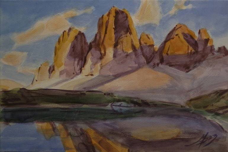 Sunny in Patagonia Painting by Mykhailo Patskan | Saatchi Art