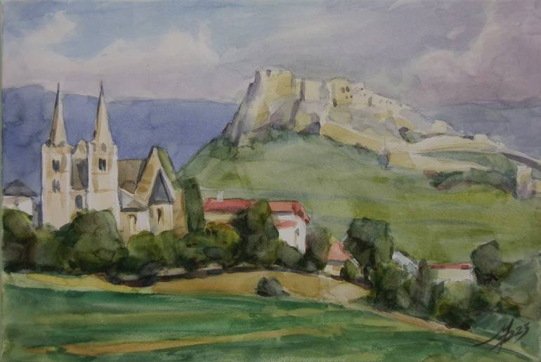 Spisske-Pydgradya Painting by Mykhailo Patskan | Saatchi Art