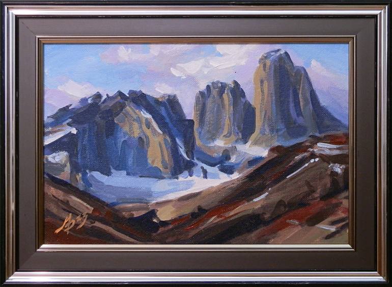 Autumn in Patagonia Painting by Mykhailo Patskan | Saatchi Art