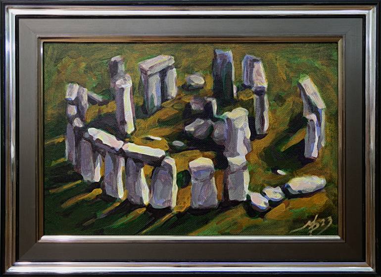 Stonehenge Painting by Mykhailo Patskan | Saatchi Art