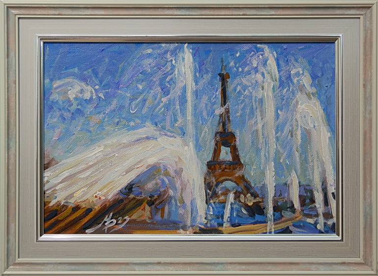 Summer in Paris Painting by Mykhailo Patskan | Saatchi Art