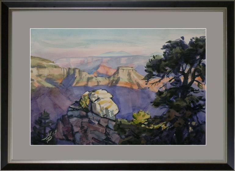 Spaces of the Grand Canyon 2 Painting by Mykhailo Patskan | Saatchi Art