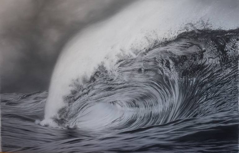 Wave 3 Drawing by Emma Theobald | Saatchi Art