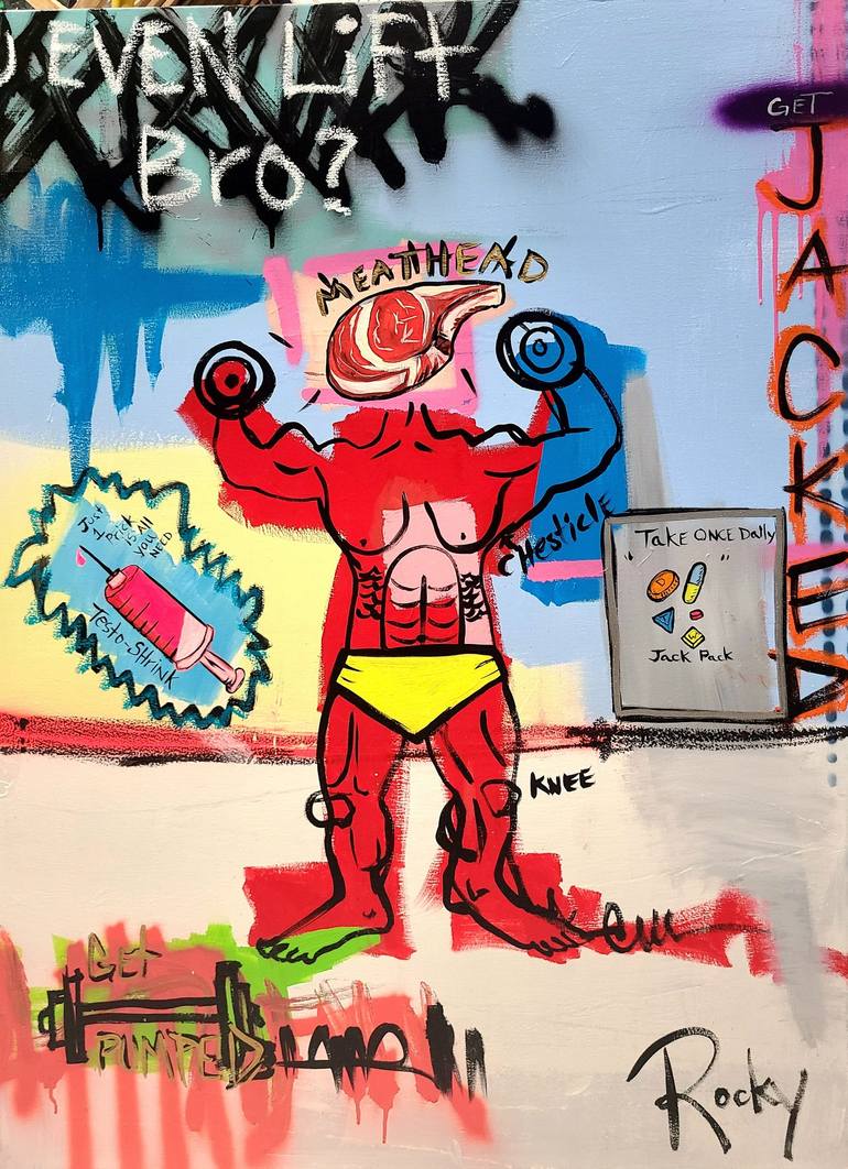 Meathead Painting by Rocky Asbury | Saatchi Art