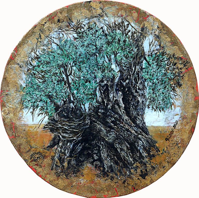 The tree of wisdom Painting by Guzide Gunduz | Saatchi Art