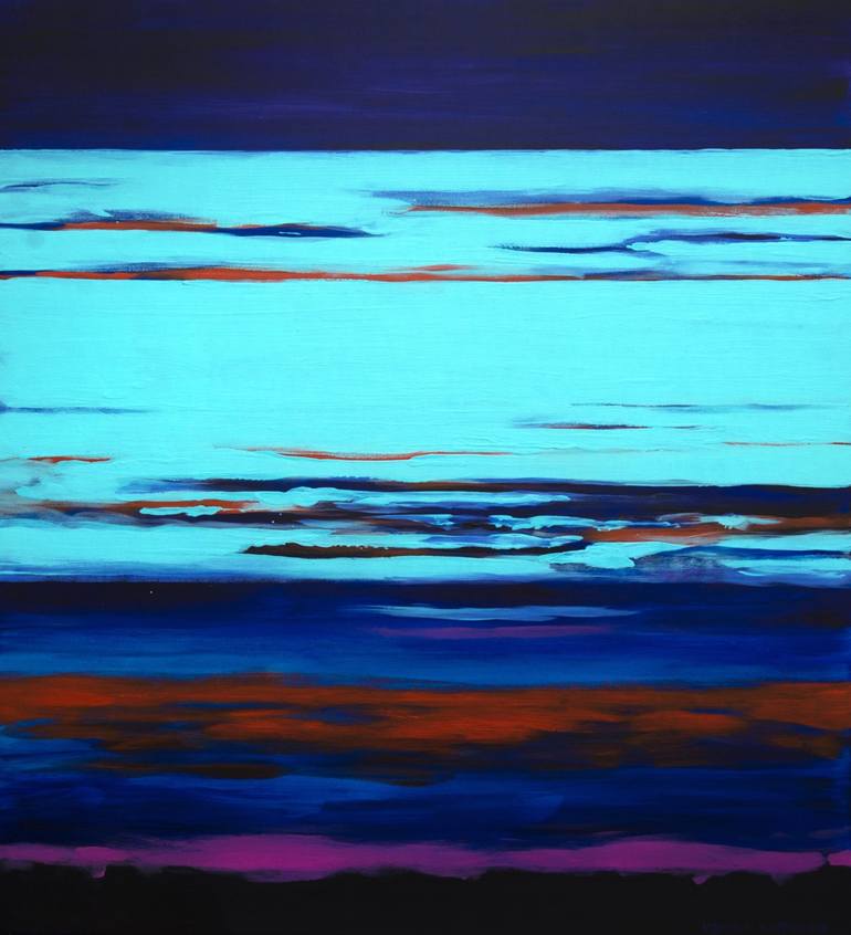 The turquoise cloud Painting by Kostya Koposov | Saatchi Art