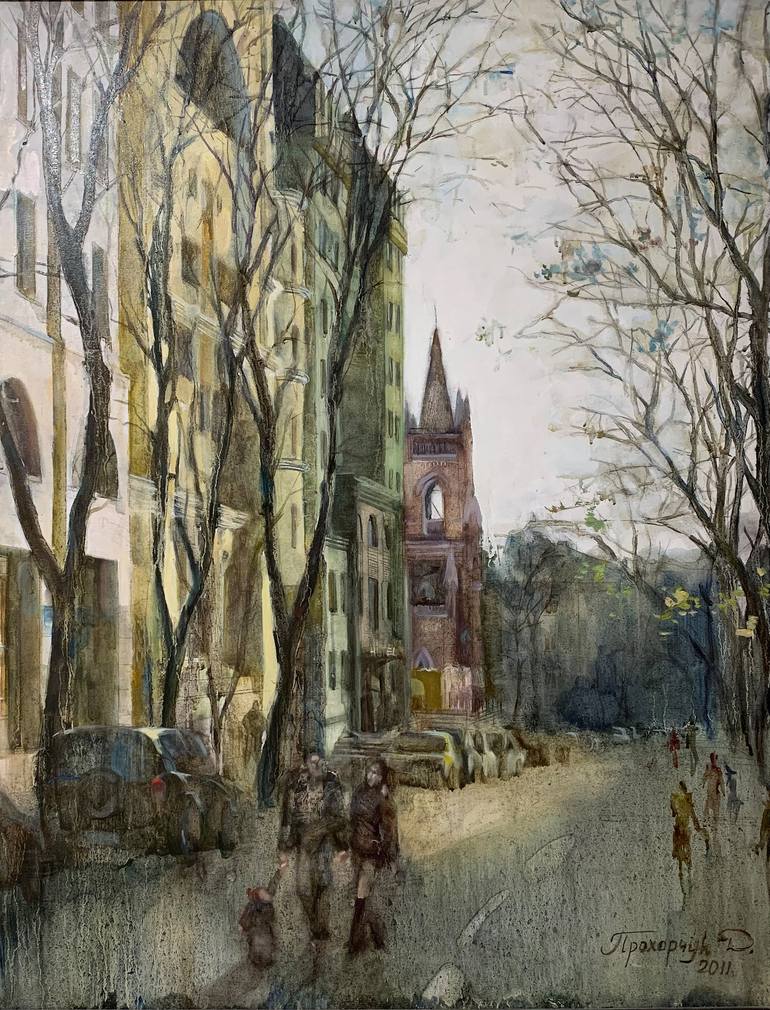 Gogol Street. Kharkiv Painting by Daria Prokhorchuk | Saatchi Art