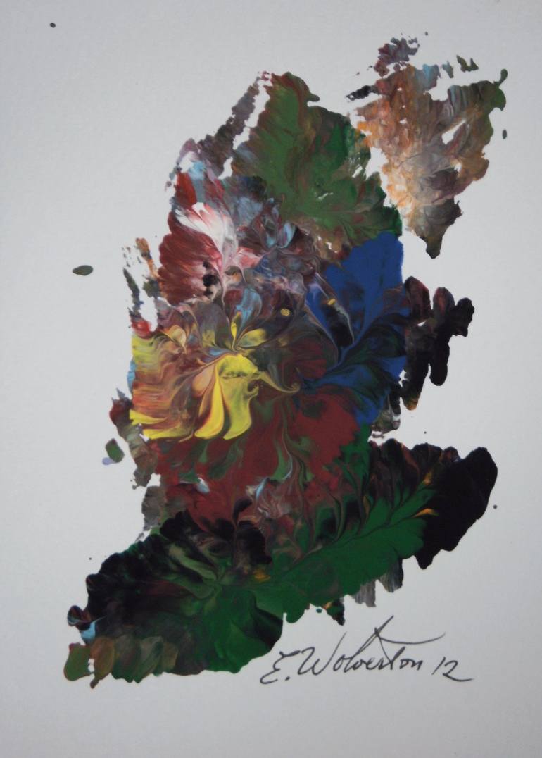 When Man Becomes Leaf Painting by Edward Wolverton | Saatchi Art