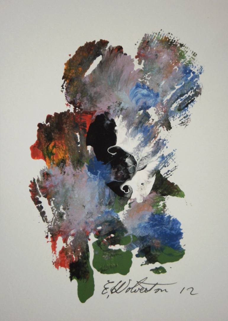 The Diving Seal Painting by Edward Wolverton | Saatchi Art