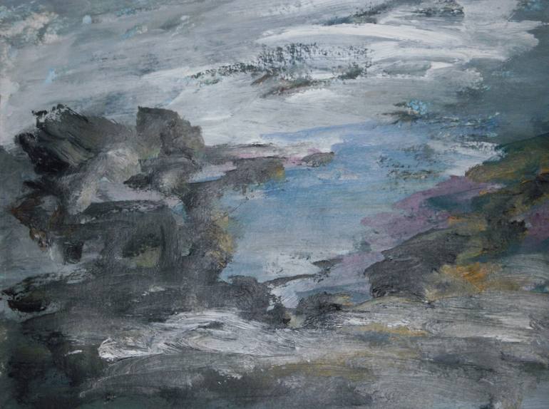 Pebble Beach Painting by Edward Wolverton | Saatchi Art