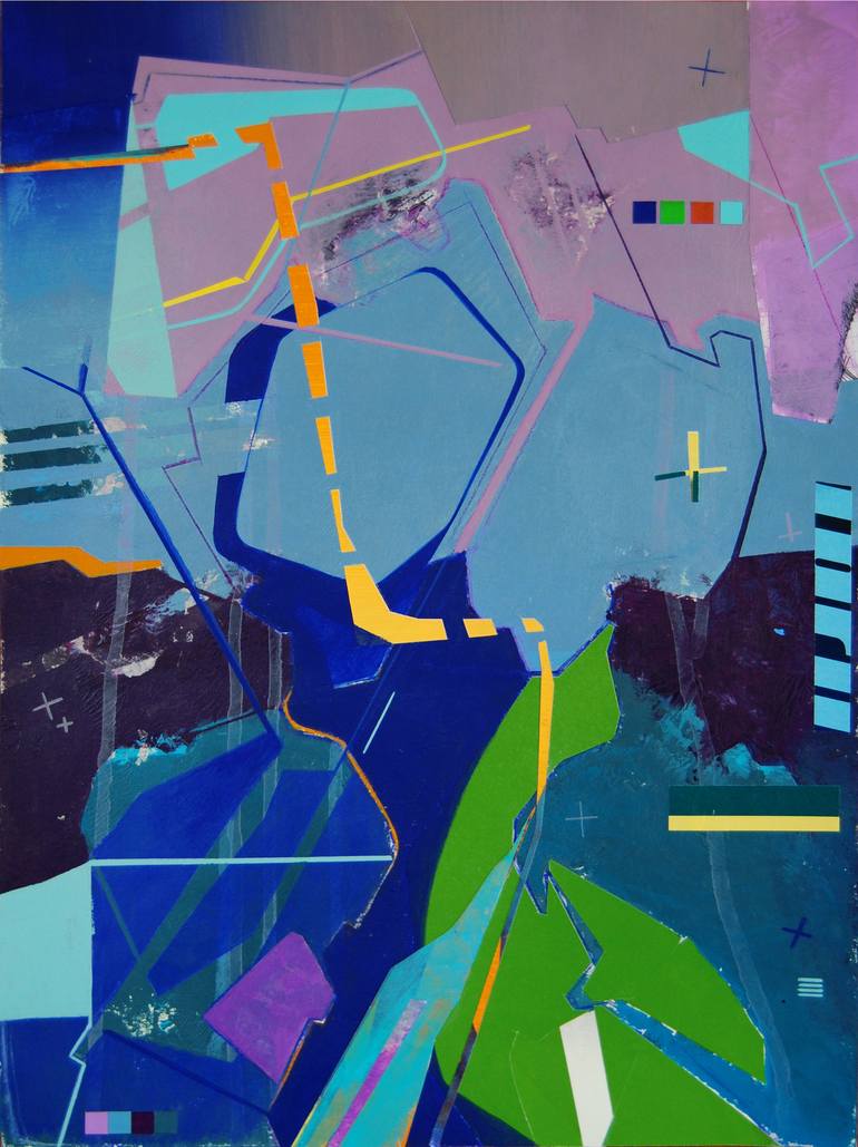 sistemi tetracromatici astratti sovrapposti 001 Painting by Riccardo ...