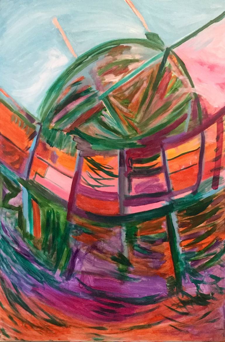 Green Faun Painting by Carl Bowlby | Saatchi Art