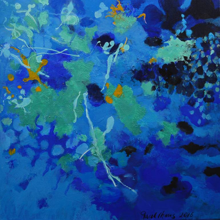 Mountain Stream Painting by Paul Chang | Saatchi Art