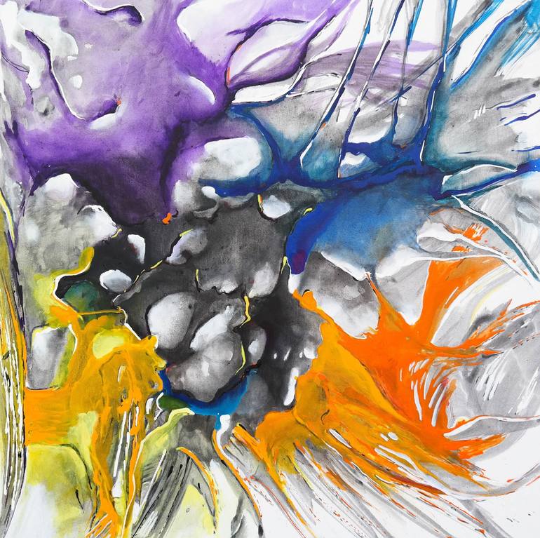 The Big Bang II Painting by Danijela Dan | Saatchi Art