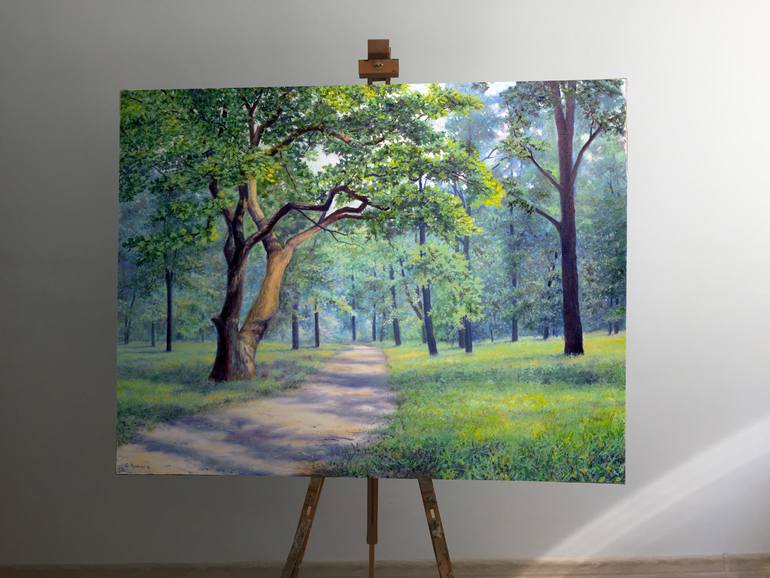 Park Painting by Sergey Lutsenko | Saatchi Art