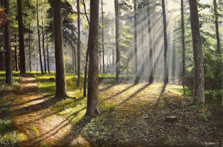 Breathing life Painting by Sergey Lutsenko | Saatchi Art