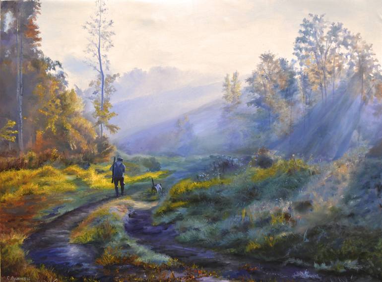 Оpen season Painting by Sergey Lutsenko | Saatchi Art