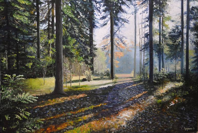 Forest Painting by Sergey Lutsenko | Saatchi Art