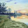 Summer evening Painting by Serhii Lutsenko | Saatchi Art