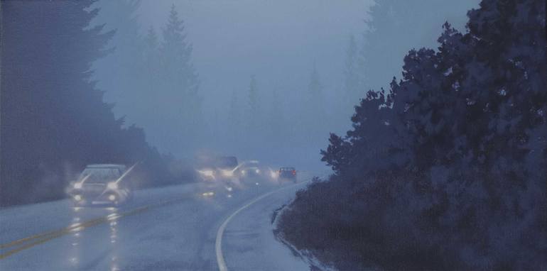 Oregon Coast Mist Painting by Ron Beller | Saatchi Art