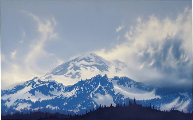 Mount Rainier (East Side) Painting by Ron Beller | Saatchi Art