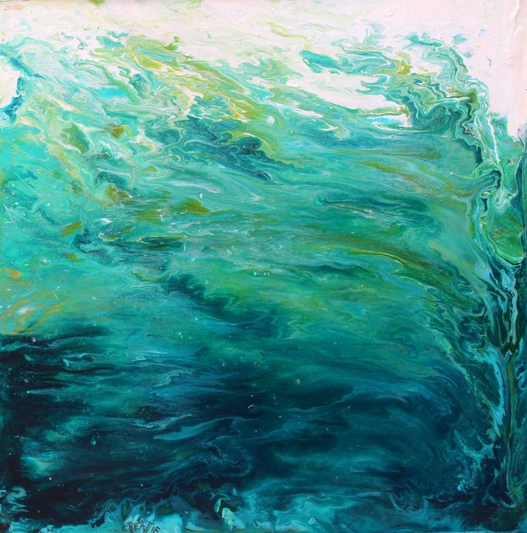 Ocean Waves I Painting by Connie Beattie | Saatchi Art