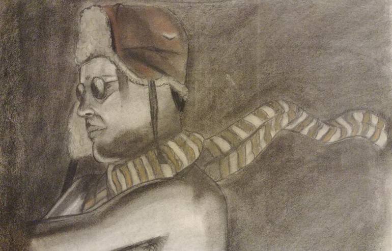 Model in Flight Drawing by Keith Bruce | Saatchi Art