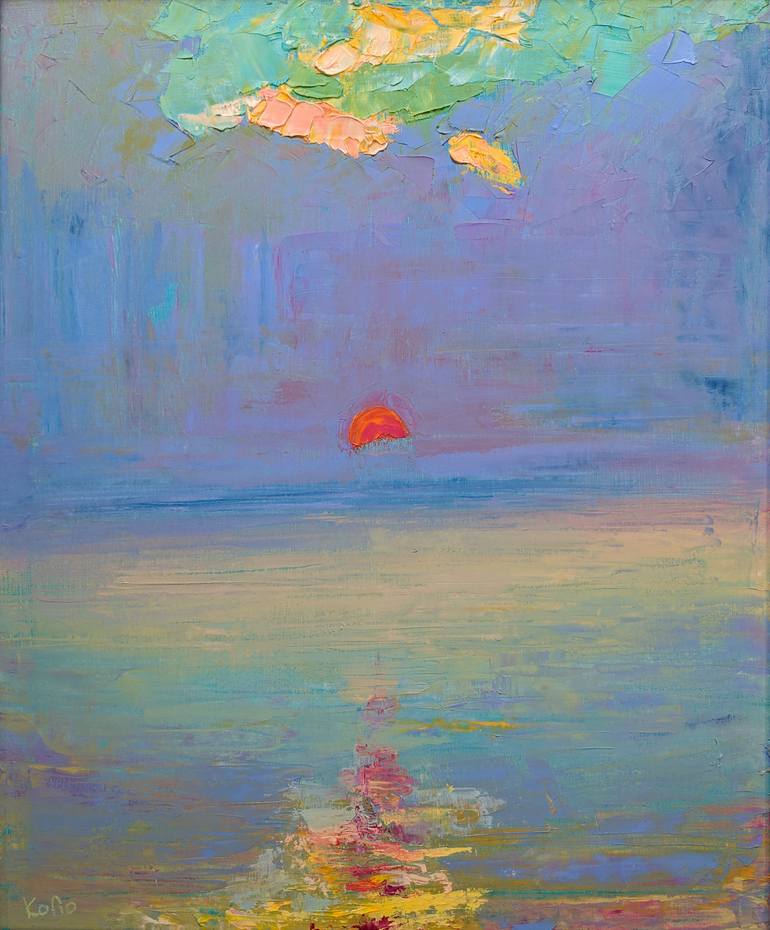 Red dot Painting by Konstantin Logunov | Saatchi Art