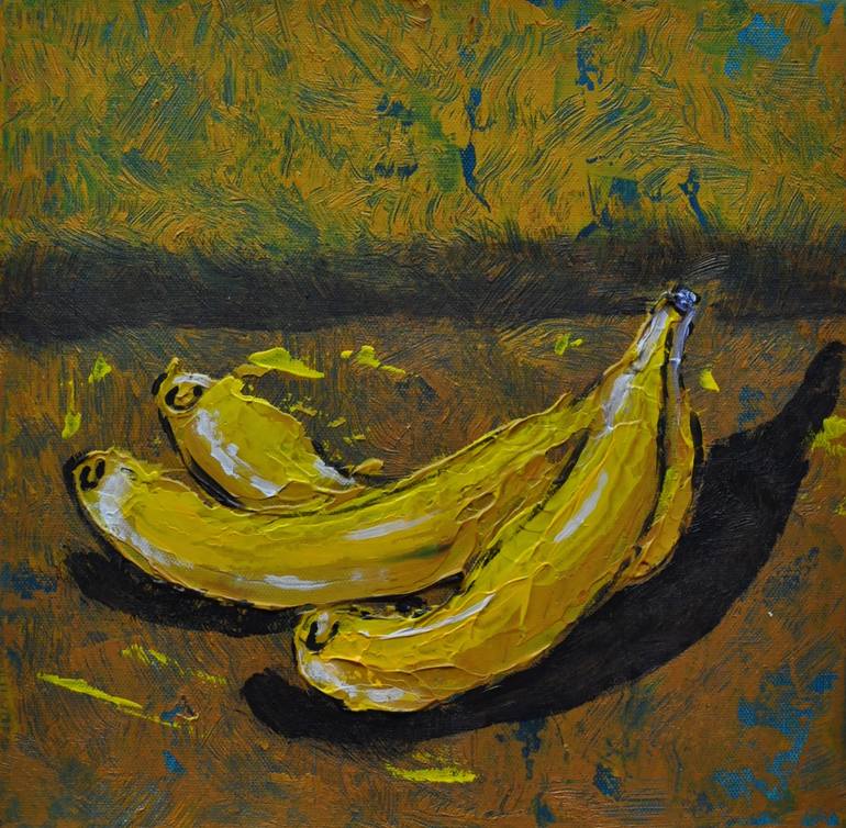 Bananas Painting by Julia Chilikina | Saatchi Art